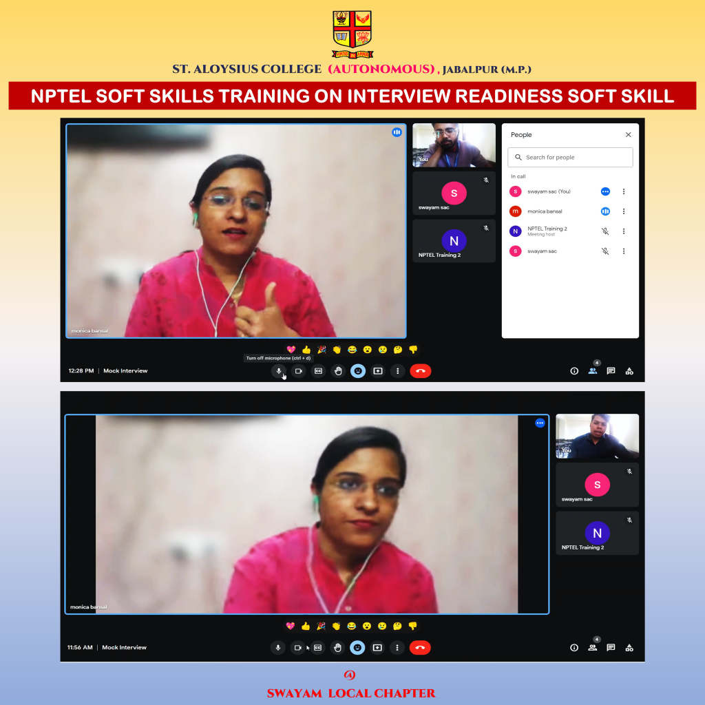 SWAYAM-NPTEL – St. Aloysius' College (Autonomous), Jabalpur